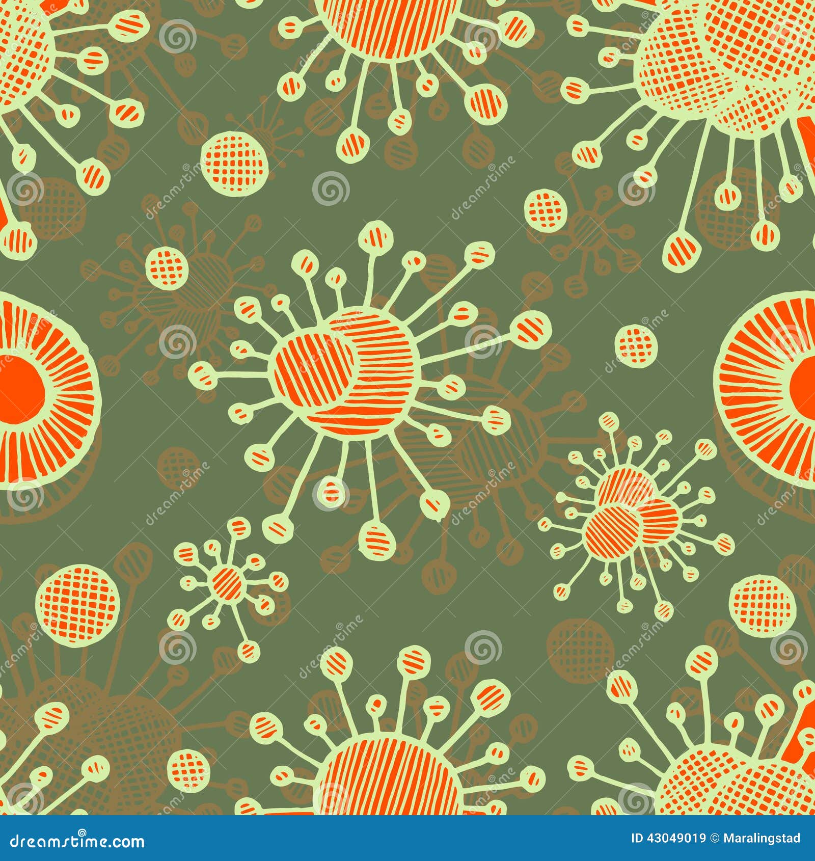 Vector Bacterial Background. Eps10 Stock Vector - Illustration of ...