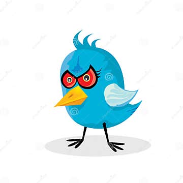 Vector Bad Bird. Funny Bird Character Stock Vector - Illustration of ...