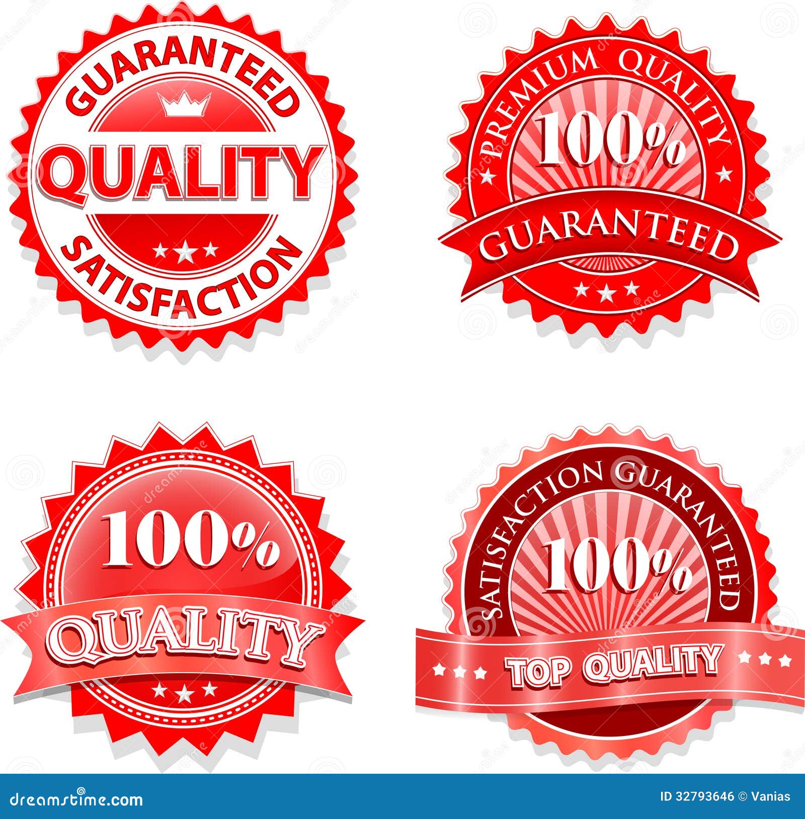 Vector badge design set stock vector. Illustration of ribbon - 32793646