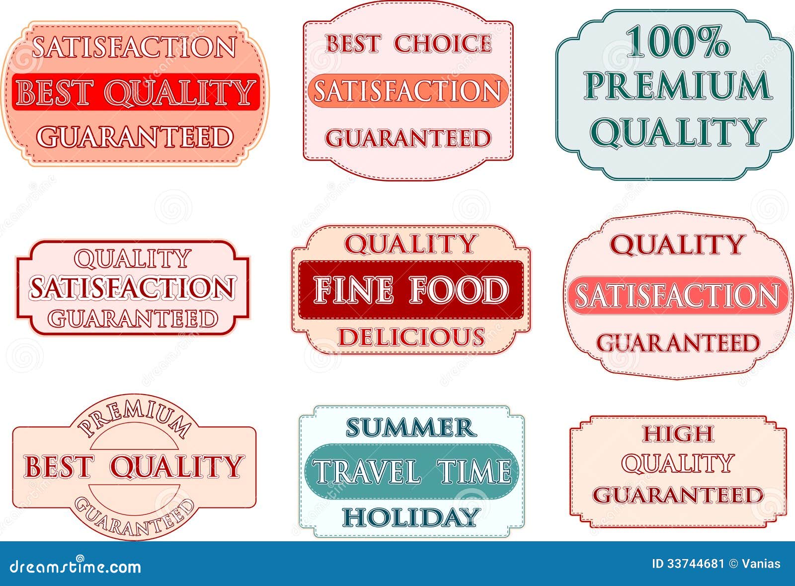 Vector badge design set stock vector. Illustration of sign - 33744681