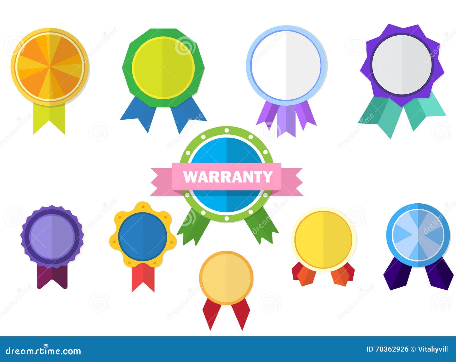 Vector Badges set stock vector. Illustration of seal - 70362926