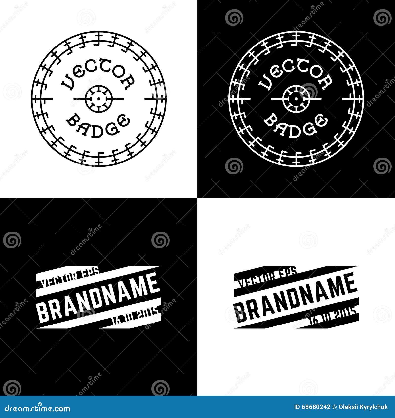 Vector badges stock vector. Illustration of label, trade - 68680242