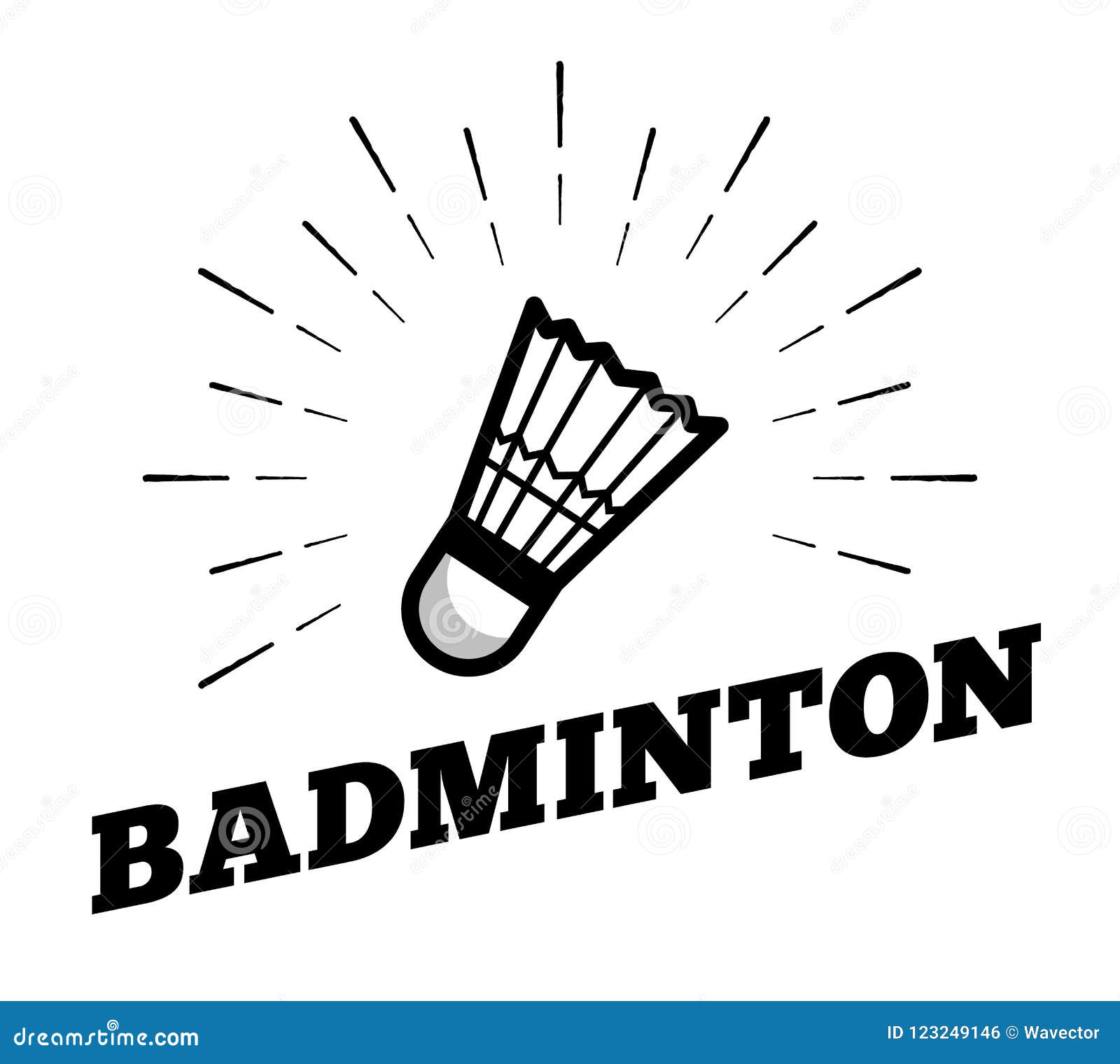 Vector Badminton Racket Illustration. Badminton Racket Isolated On ... Vector Badminton Racket Illustration. Badminton Racket Isolated On ...