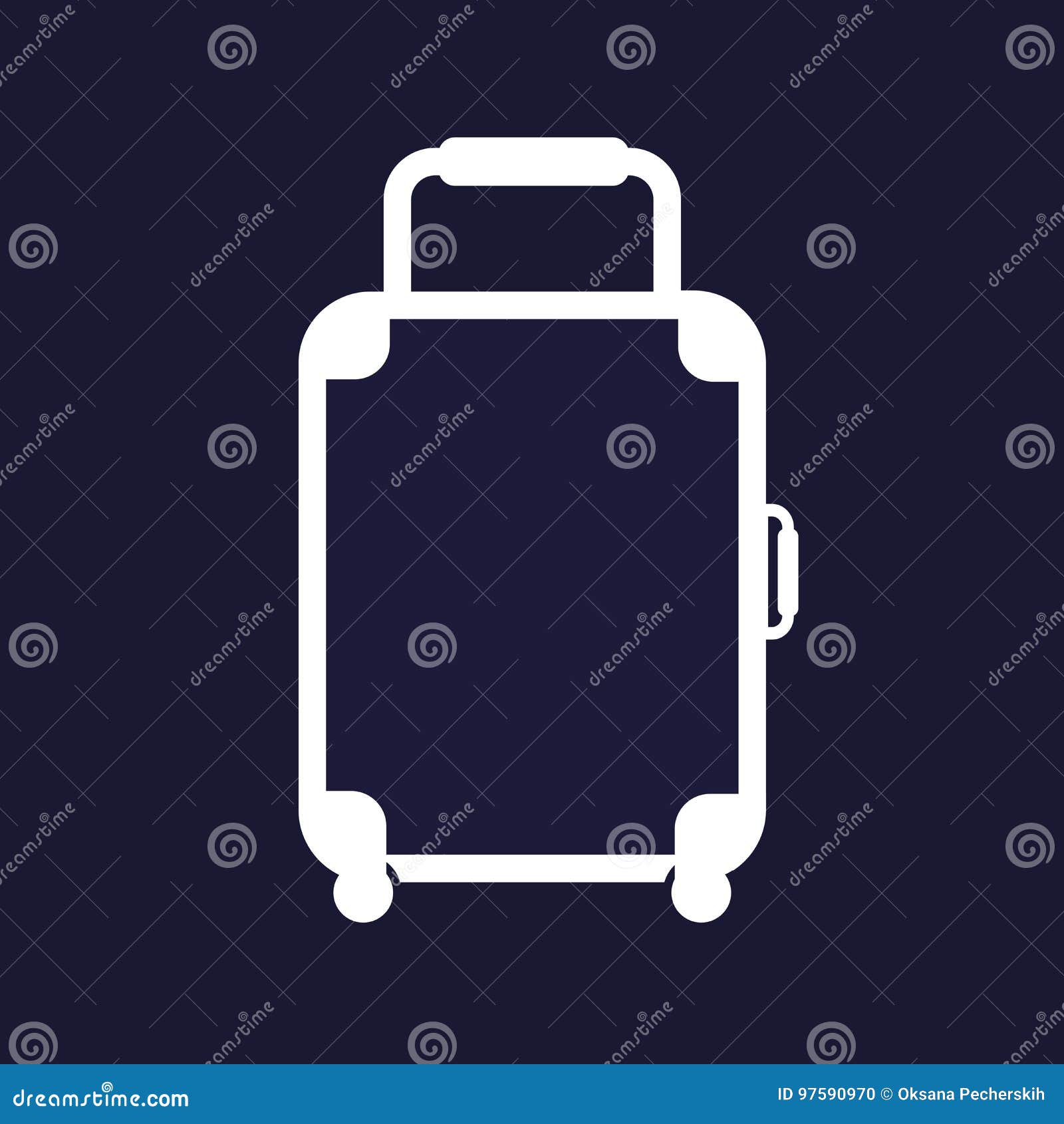 Vector Baggage Icon. Luggage Illustration. Stock Vector - Illustration ...