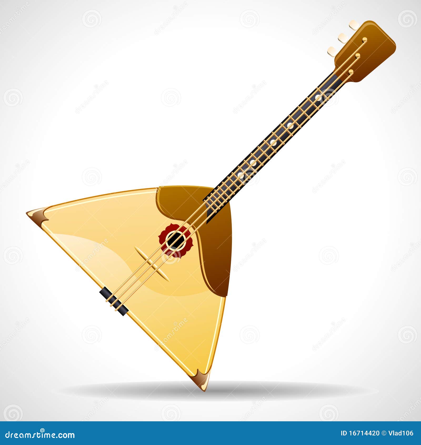 Vector balalaika stock vector. Illustration of note, point - 16714420