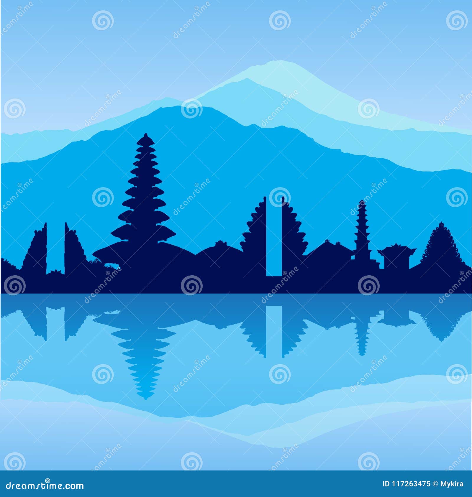 Vector Bali Flowers Border Isolated On Transparency Grid Background ...