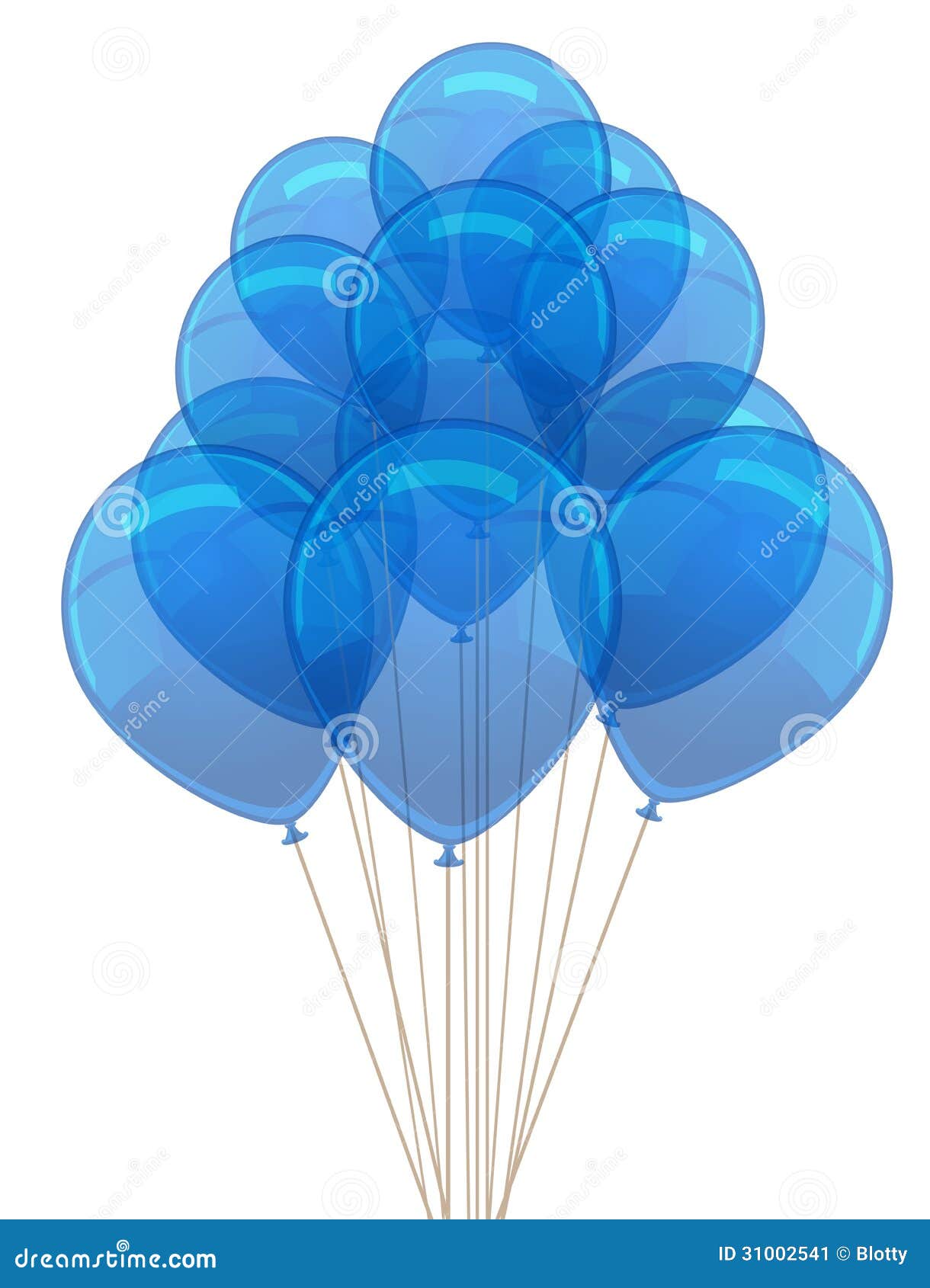 Vector Ballon for Party, Birthday Stock Vector - Illustration of oxygen ...