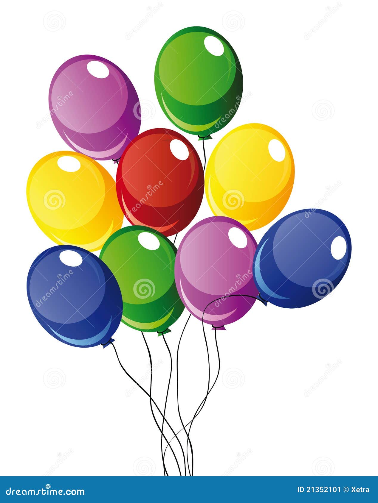 Vector baloons stock vector. Illustration of celebrate - 21352101