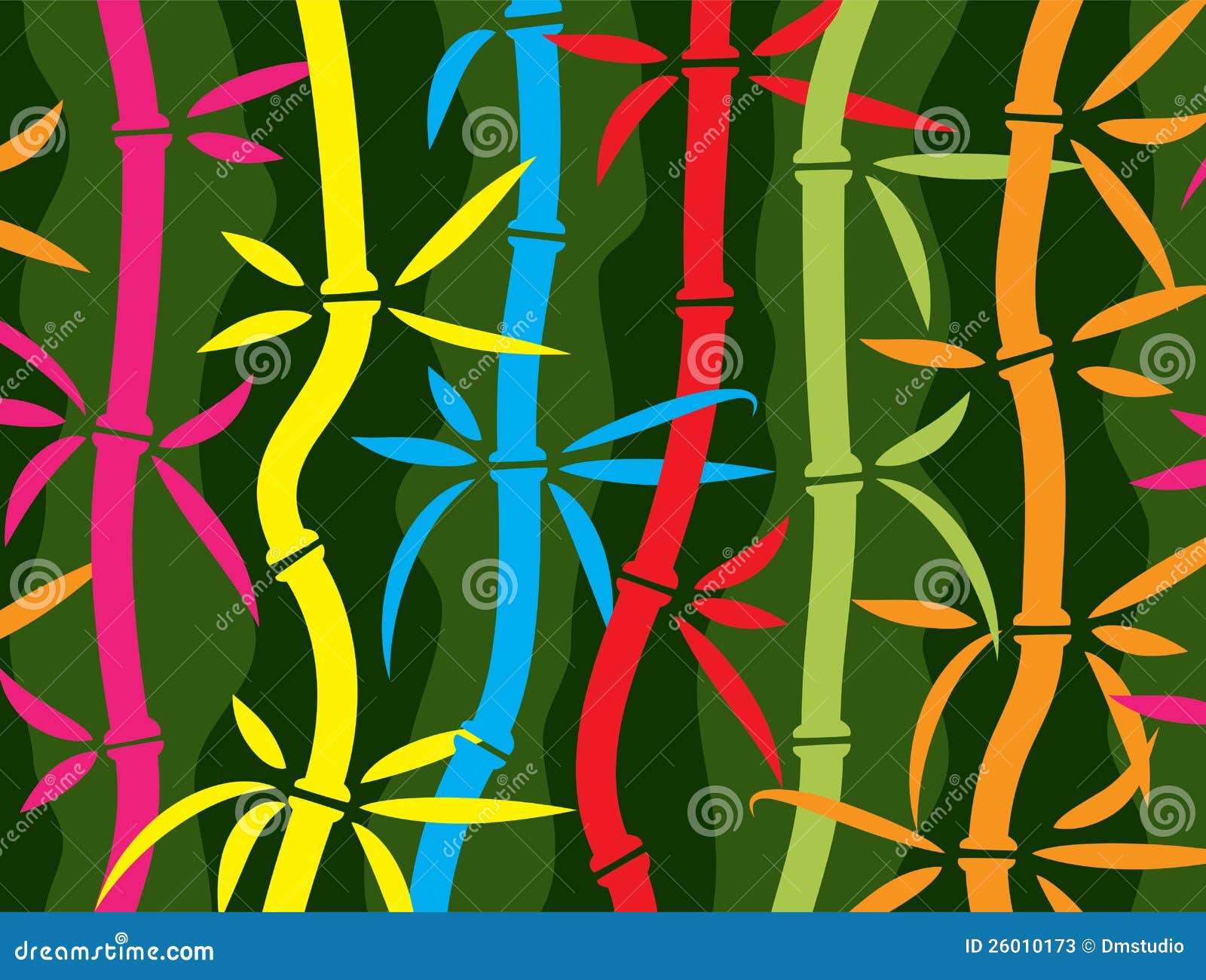 Colorful Bamboo Wallpaper: Hyper-detailed, Realistic Scenery In Dark ...