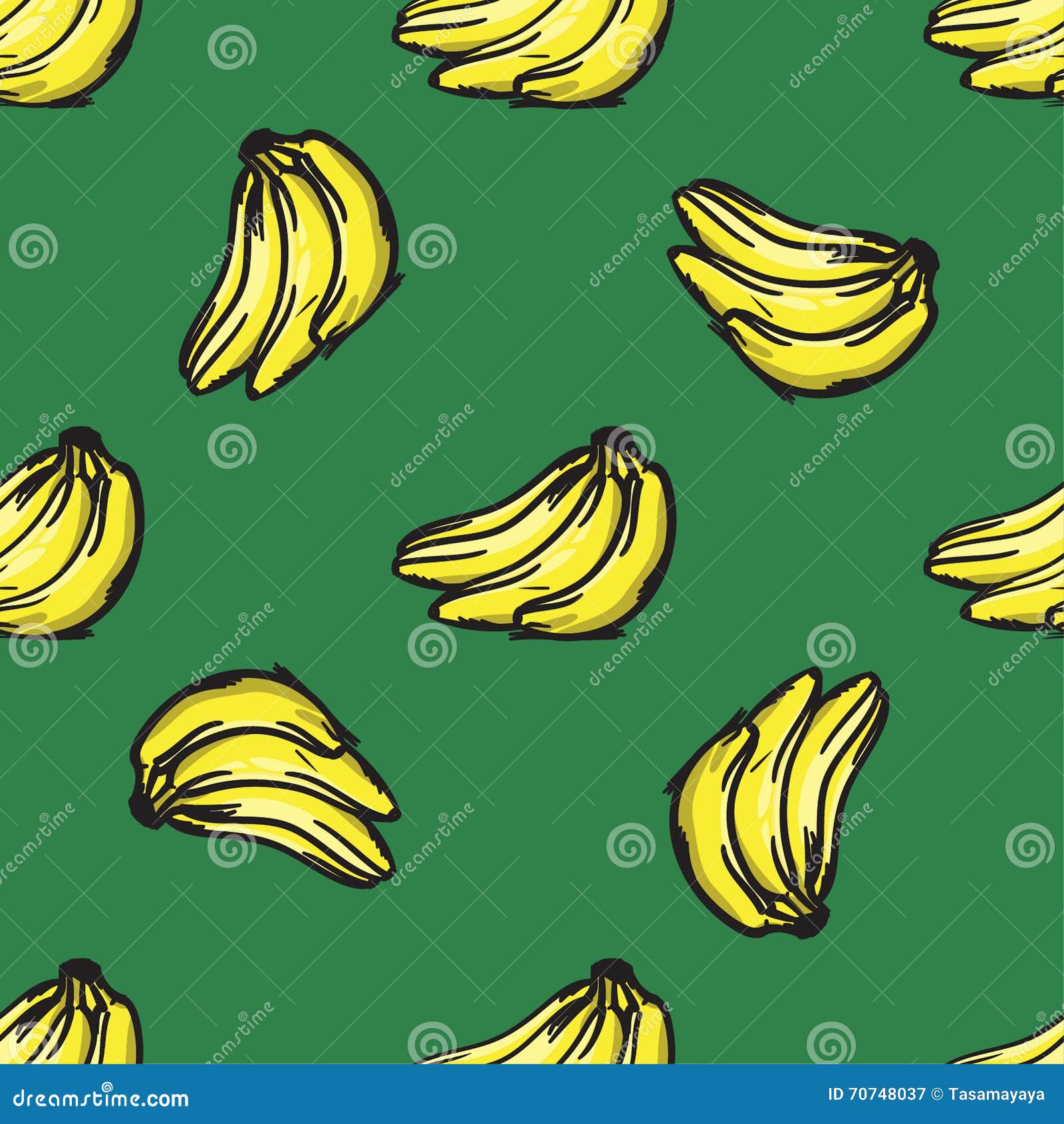 Vector Banana Seamless Pattern. Modern Texture Stock Vector ...
