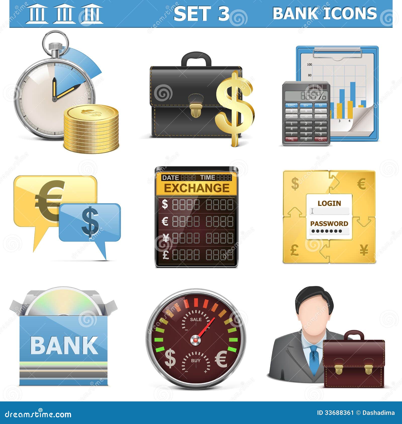 Bank Icons Freehand Fill Vector Illustration | CartoonDealer.com #94473664