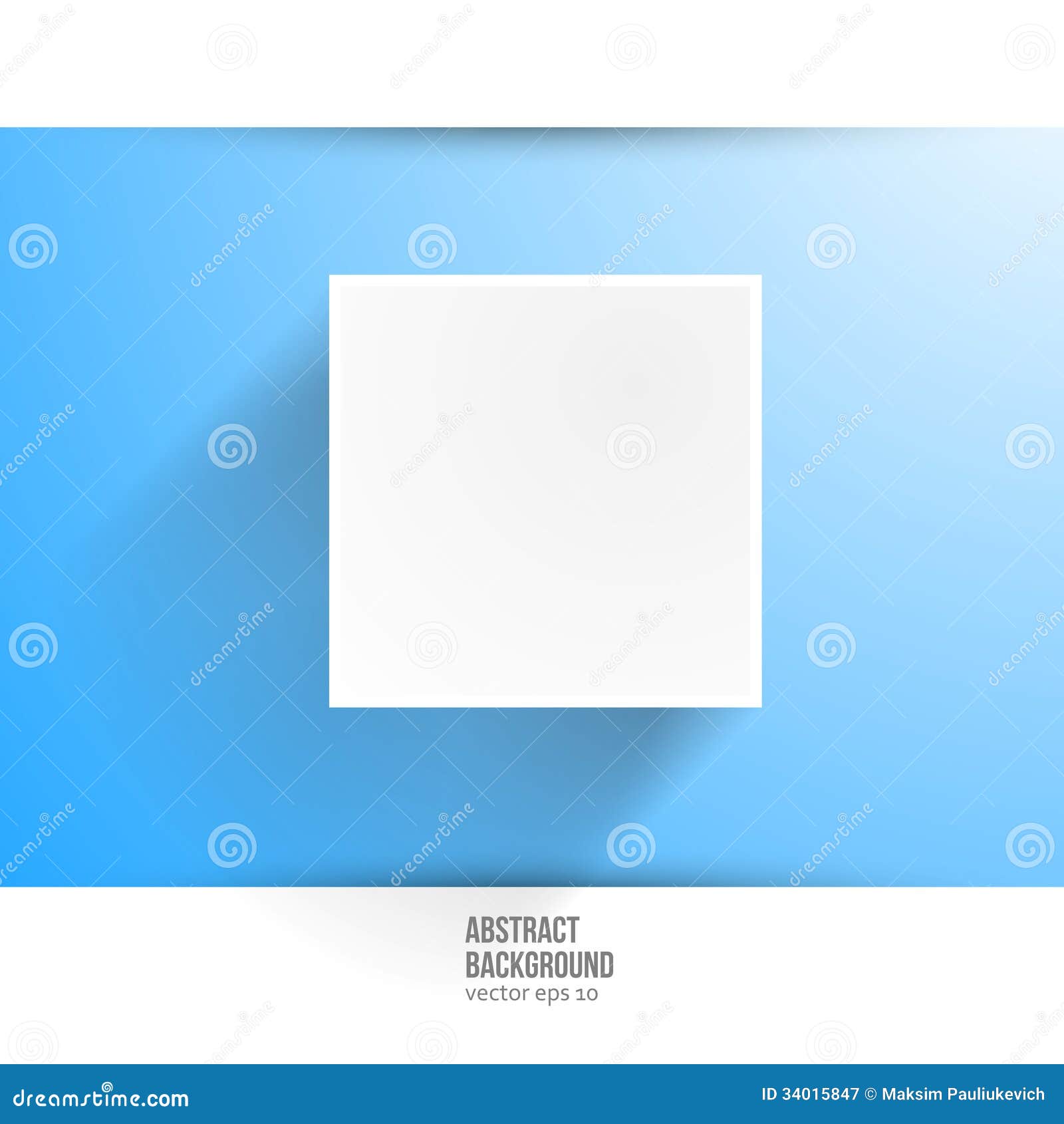 Vector Banner Background. White Square Stock Vector - Illustration of ...