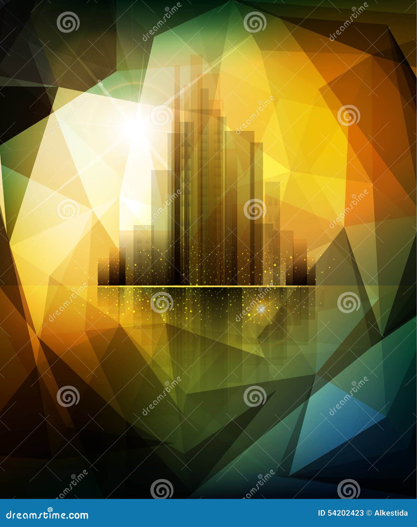 KI Banner - Reflection Effects On Structured Surface - Blurred ...