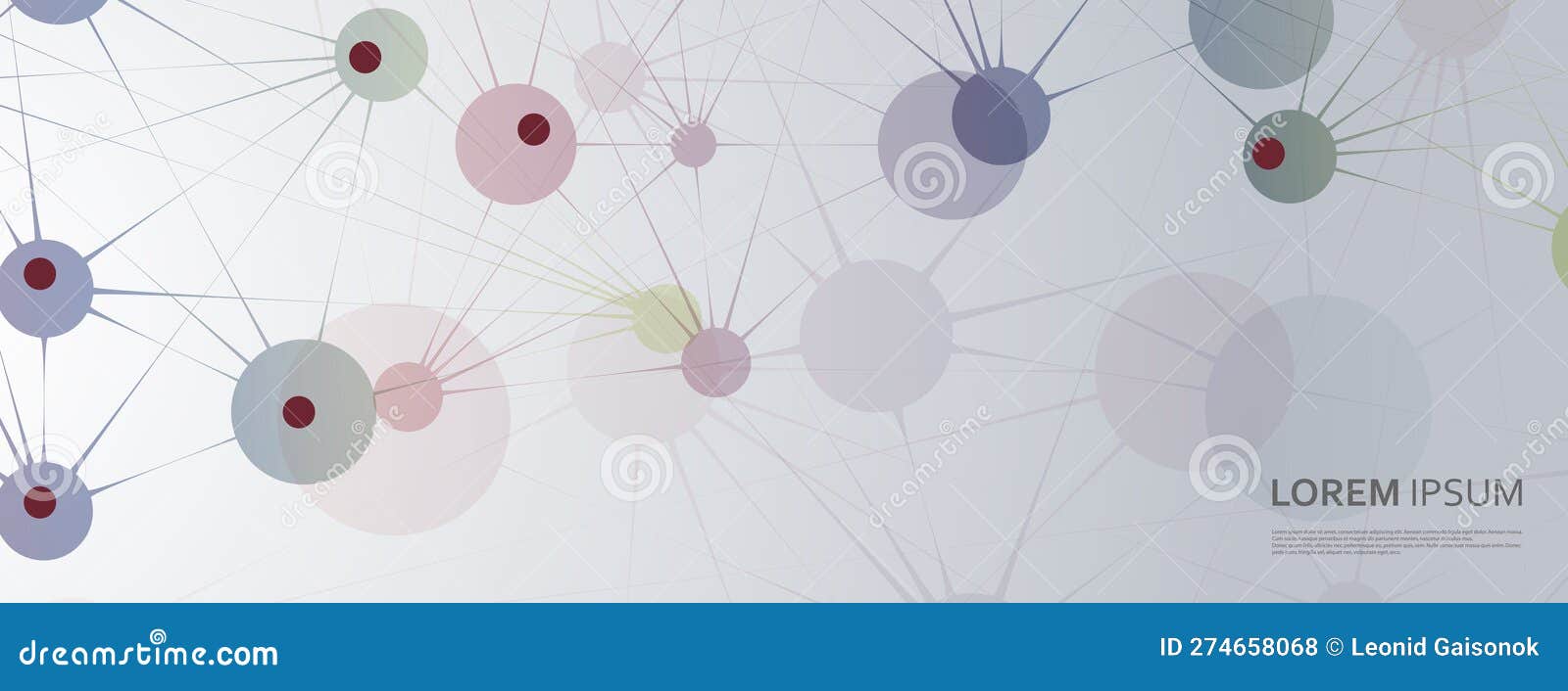 Vector Banner Design Connecting Dots and Lines. Abstract Network ...