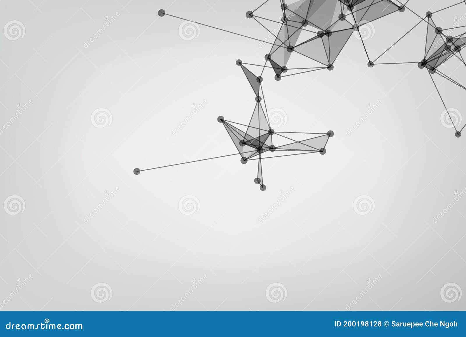 Vector Banner Design, Global Network Connection. Geometric Connected ...