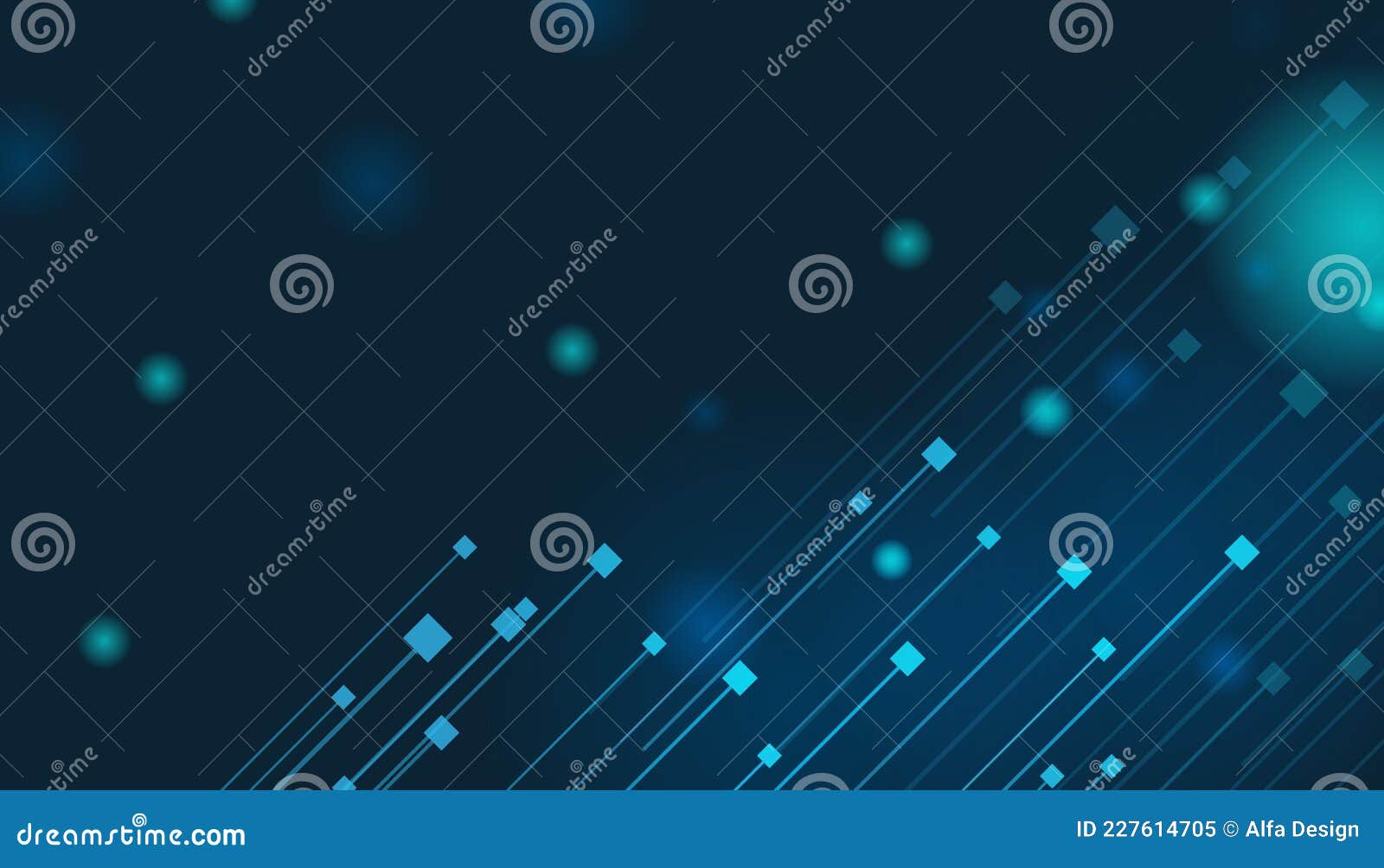 Vector Banner Design, Illustration Technology with Geometric Pattern ...