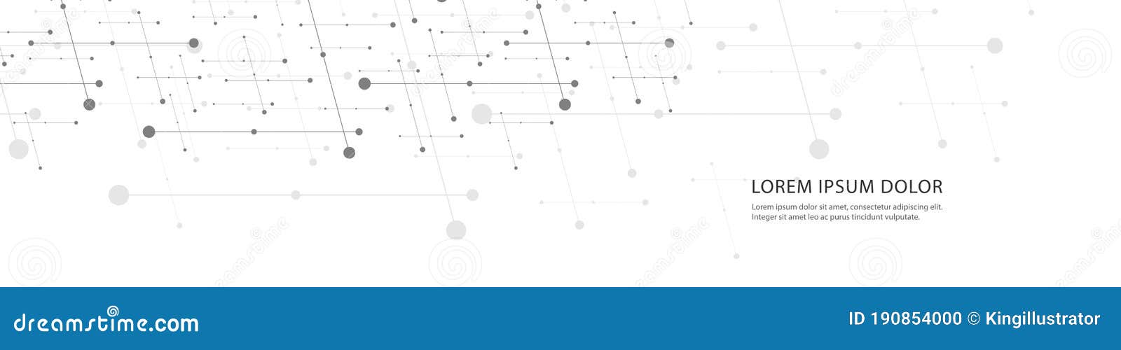 Vector Banner Design, Network Connection with Lines and Dots Stock ...