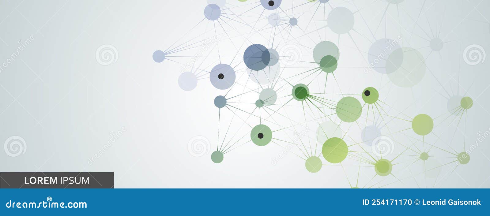 Vector Banner Design Template. Connecting Dots and Lines Stock Vector - Illustration of global ...