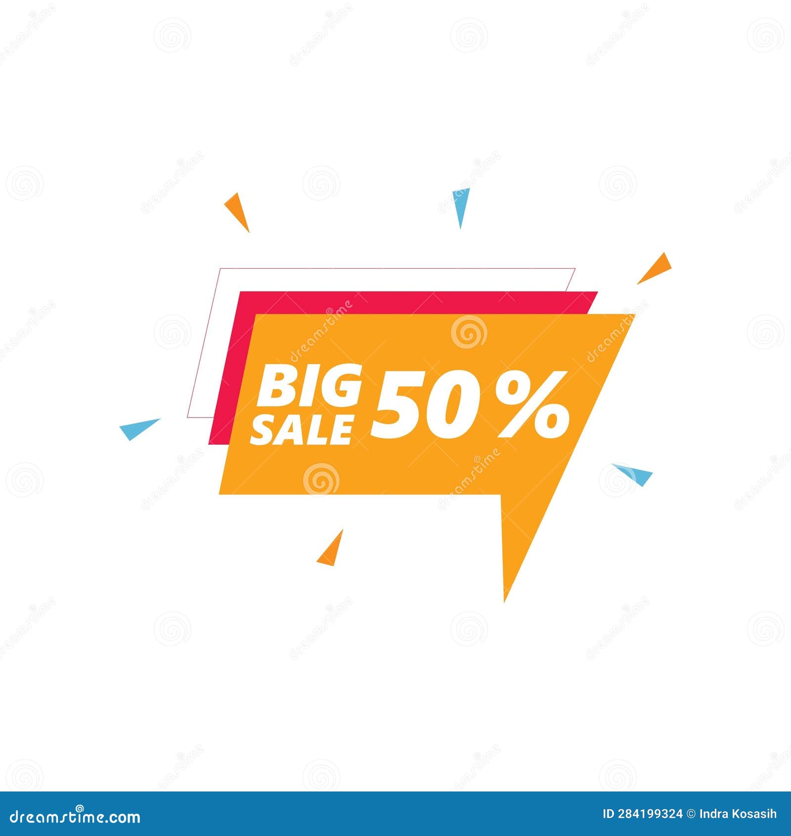 Vector Banner Discount Logo Vector Icon Illustration Stock Vector ...