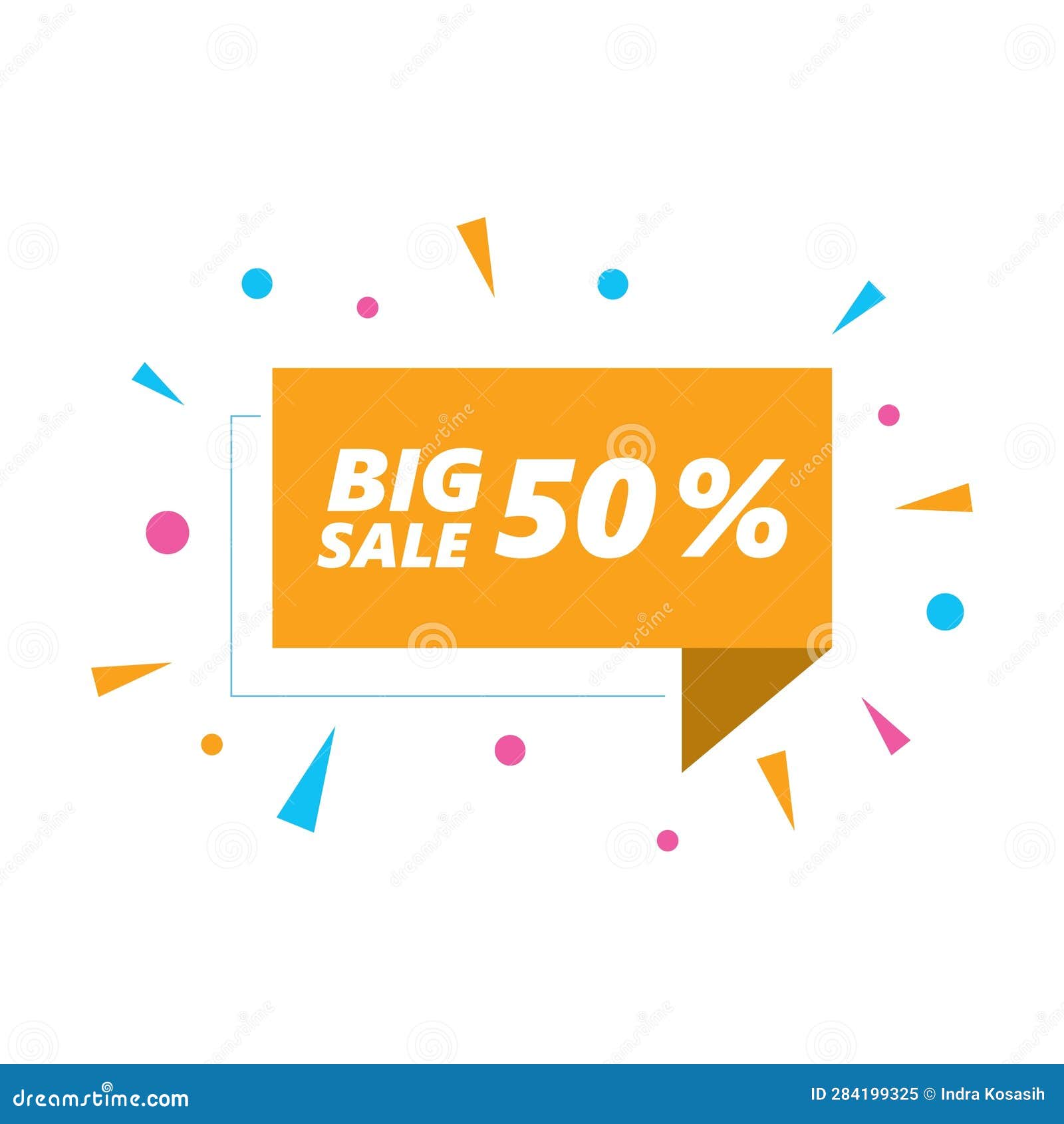 Vector Banner Discount Logo Vector Icon Illustration Stock Vector ...