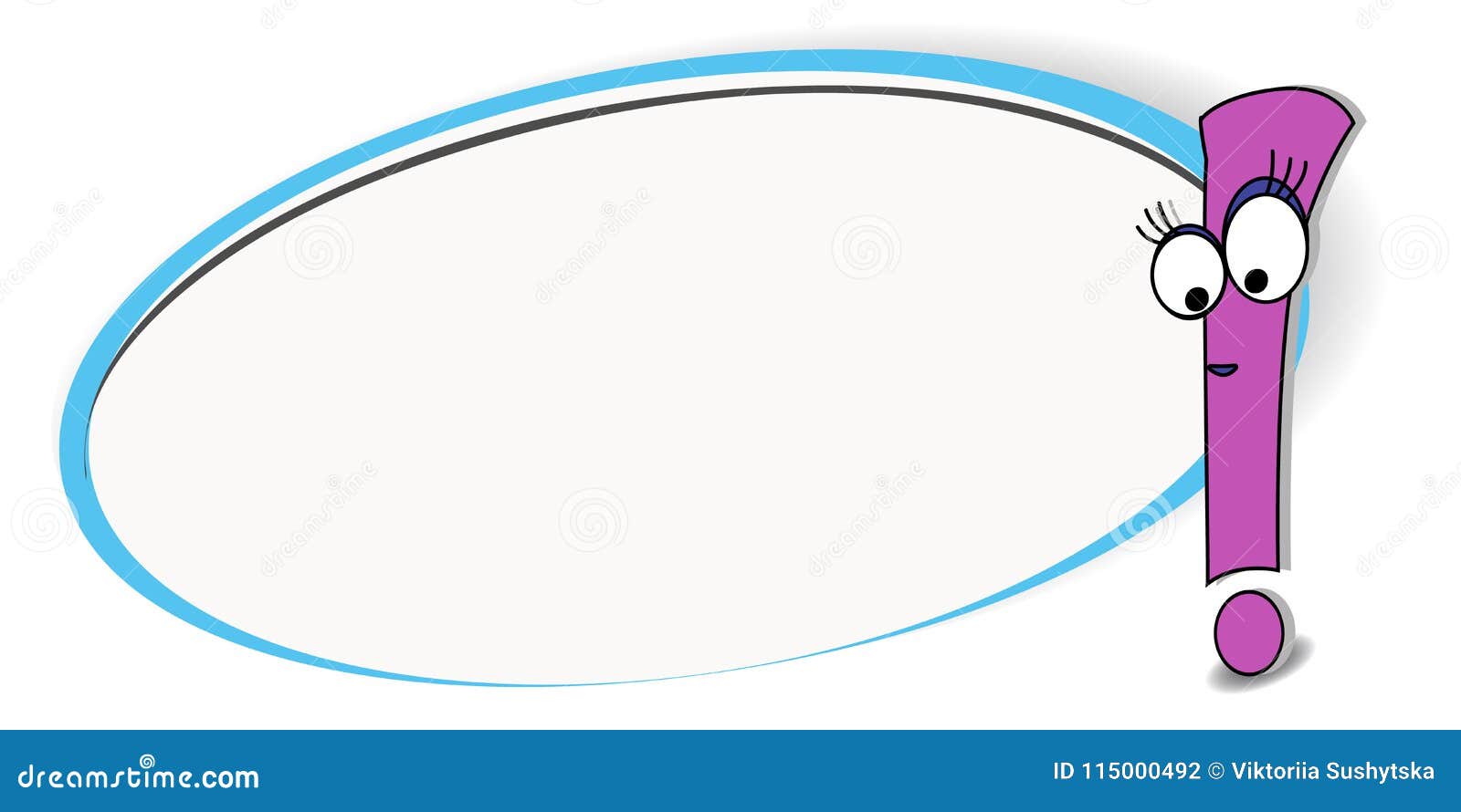 Vector Banner with Exclamation Mark. Frame for Text. Frame for the ...