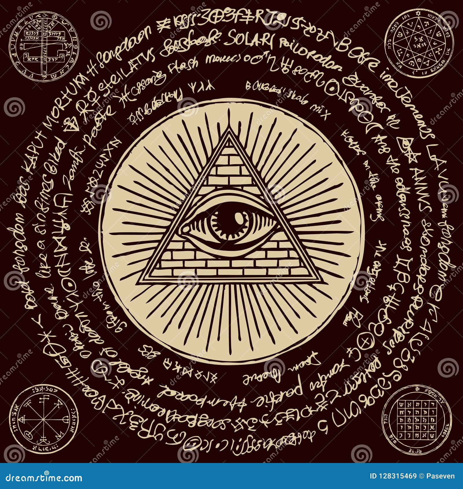All-seeing Eye of God Inside Triangle Pyramid Stock Vector ... All-seeing Eye of God Inside Triangle Pyramid Stock Vector ...