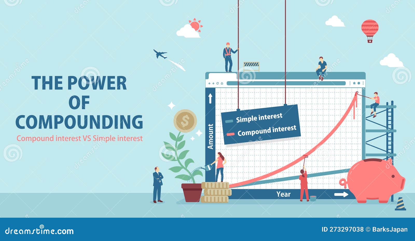 Vector Banner Illustration with the Motif of the Effect of Compound ...