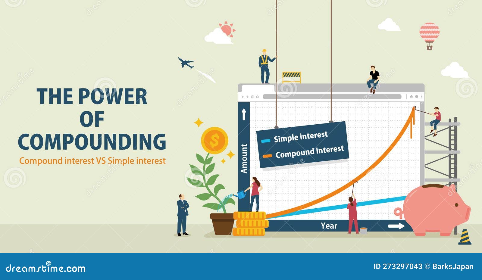 Vector Banner Illustration with the Motif of the Effect of Compound ...