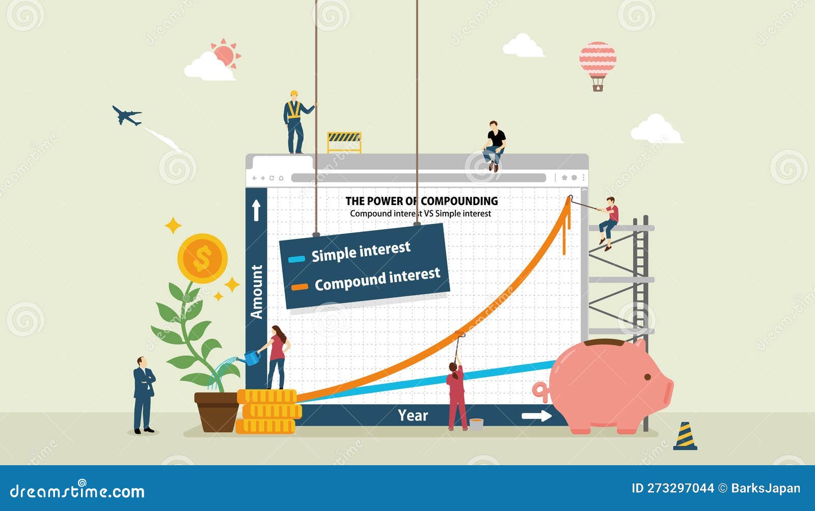 Vector Banner Illustration with the Motif of the Effect of Compound ...