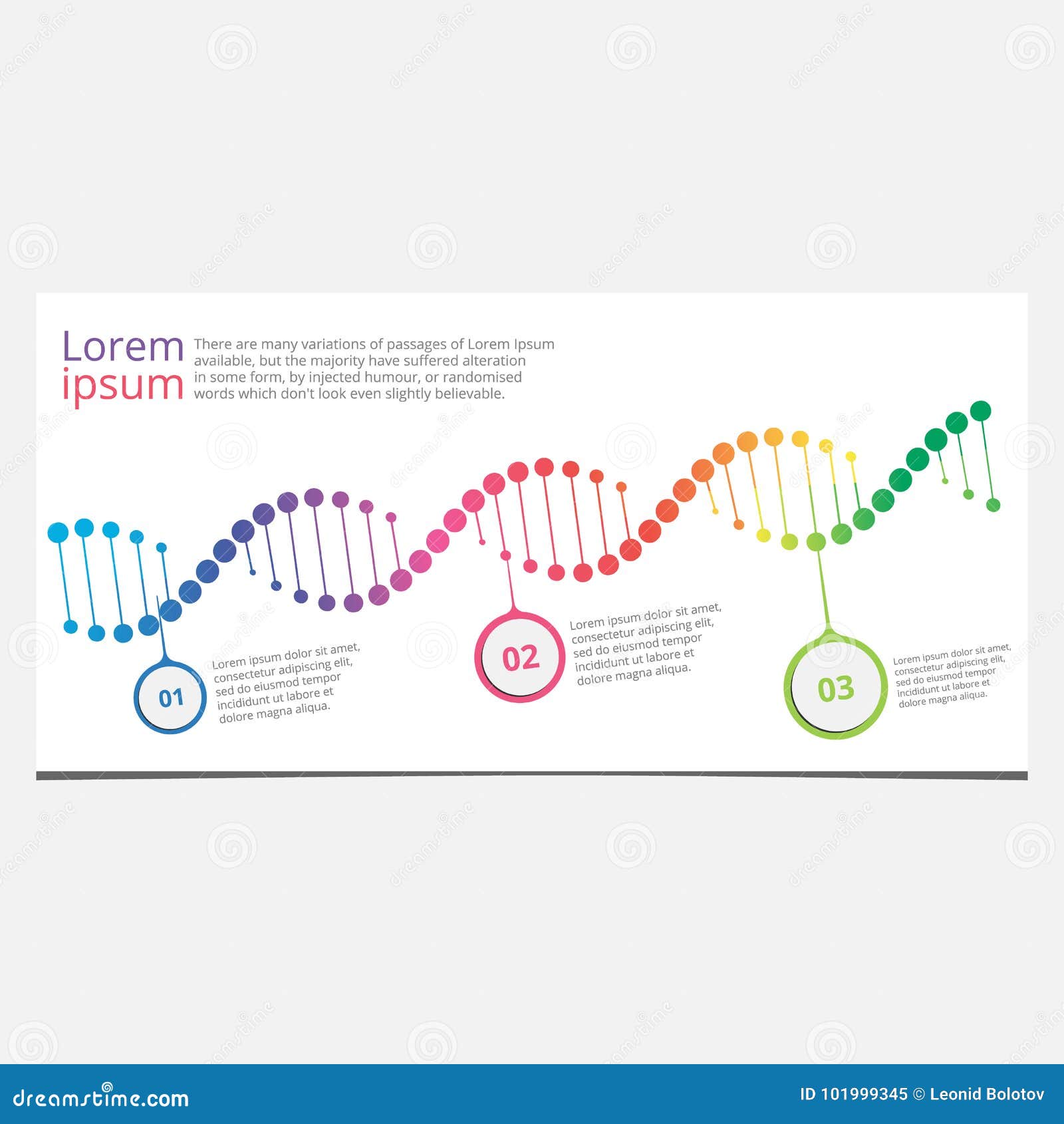 DNA Vector Banner Interface for the Site. Vector Banner for Web App ...