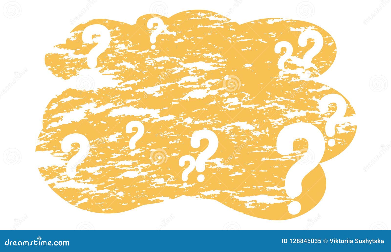 Vector Banner with Question Mark. Frame for Text. Frame for the Banner ...