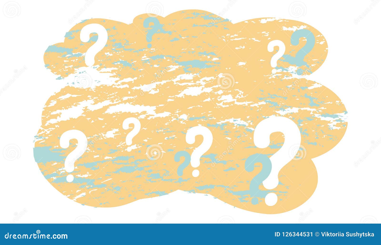 Vector Banner with Question Mark. Frame for Text. Frame for the Banner ...