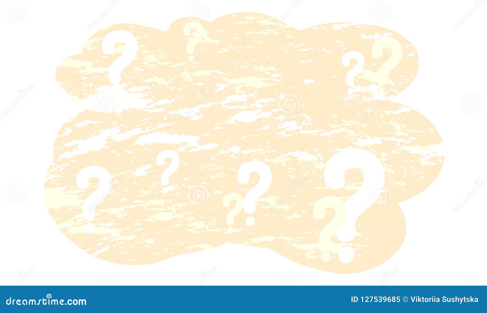 Vector Banner with Question Mark. Frame for Text. Frame for the Banner ...