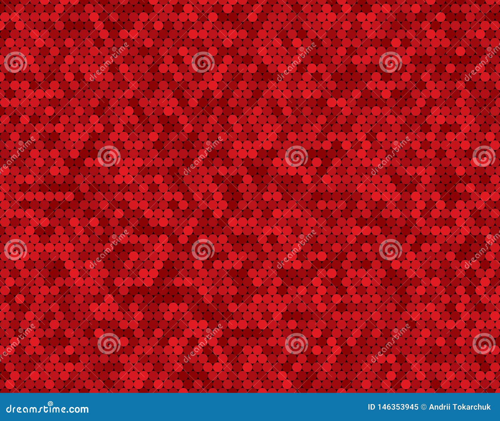 Vector Banner Red Random Circle Mosaic, Dots. Stock Vector ...