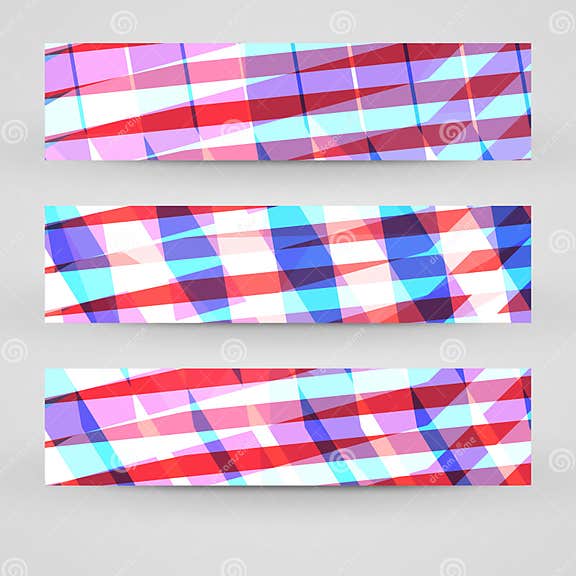 Vector Banner Set for Your Design Stock Vector - Illustration of ...