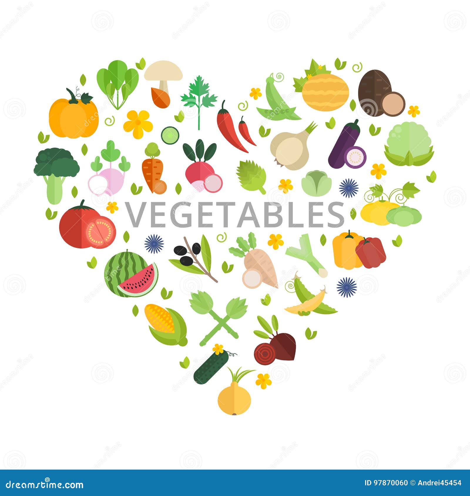 Vector Mix Vegetables Banner with Place for Text Stock Illustration ...