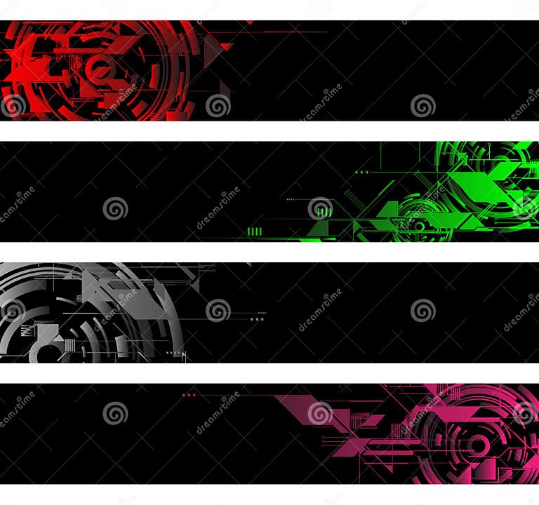 Vector banners stock vector. Illustration of decoration - 9857511