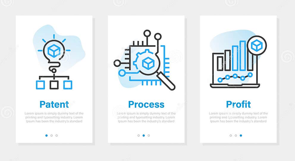 Vector Banners with Patent Icons and Texts Stock Vector - Illustration ... Vector Banners with Patent Icons and Texts Stock Vector - Illustration ...