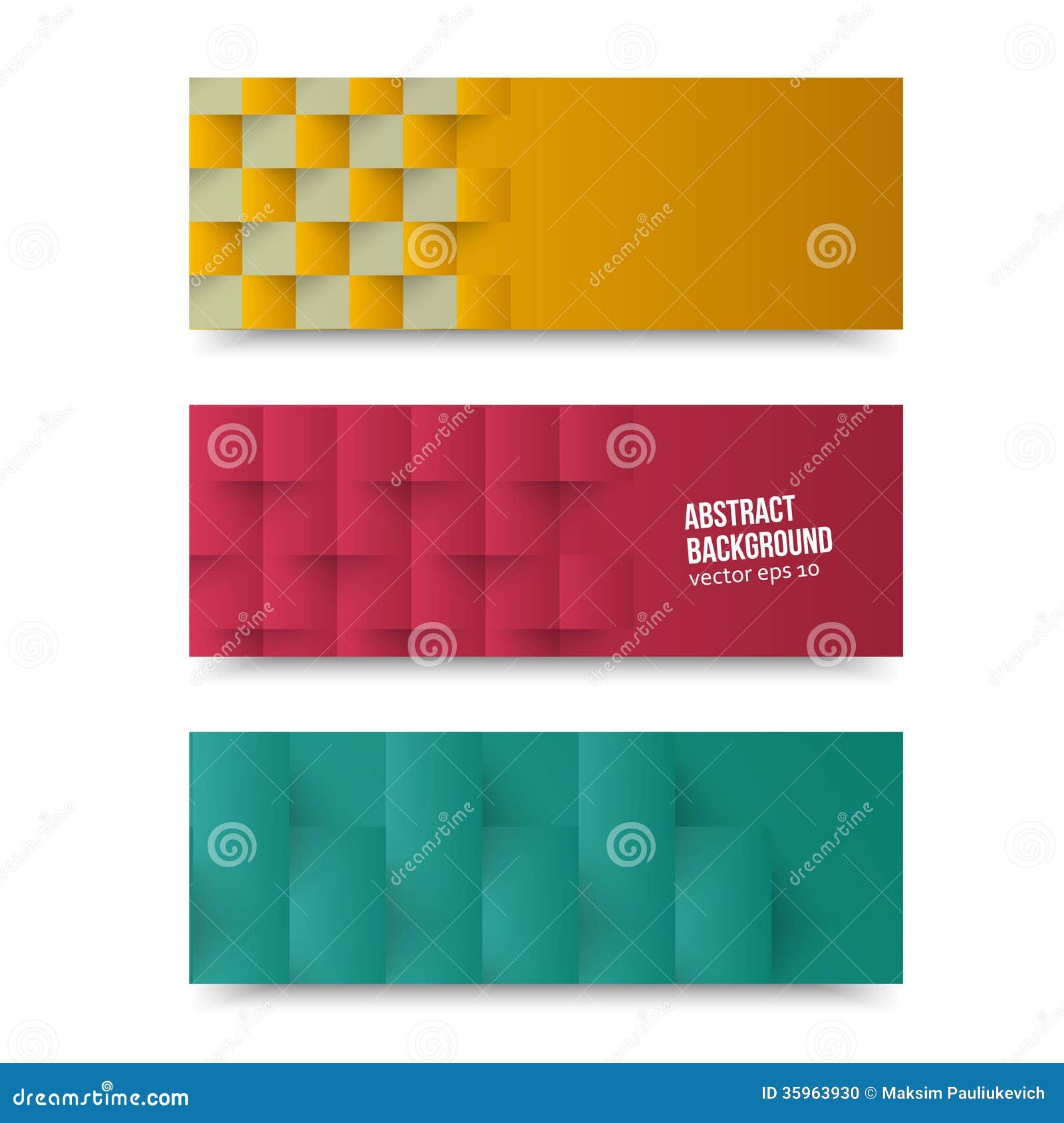 Vector Banners and Squares. Color Stock Vector - Illustration of ...