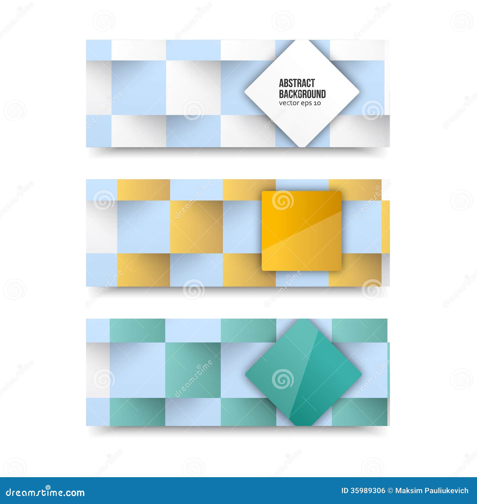 Vector Banners and Squares. Color Stock Vector - Illustration of modern ...