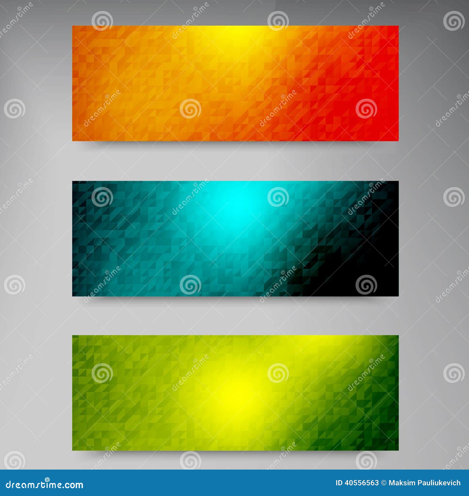 Vector Banners and Squares. Color Set Stock Vector - Illustration of ...