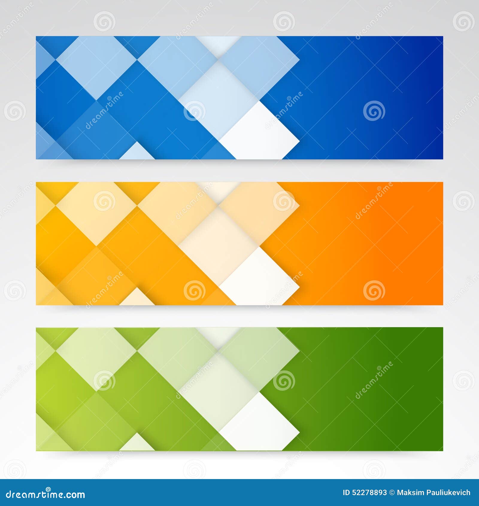Vector Banners and Squares. Color Set Stock Vector - Illustration of ...