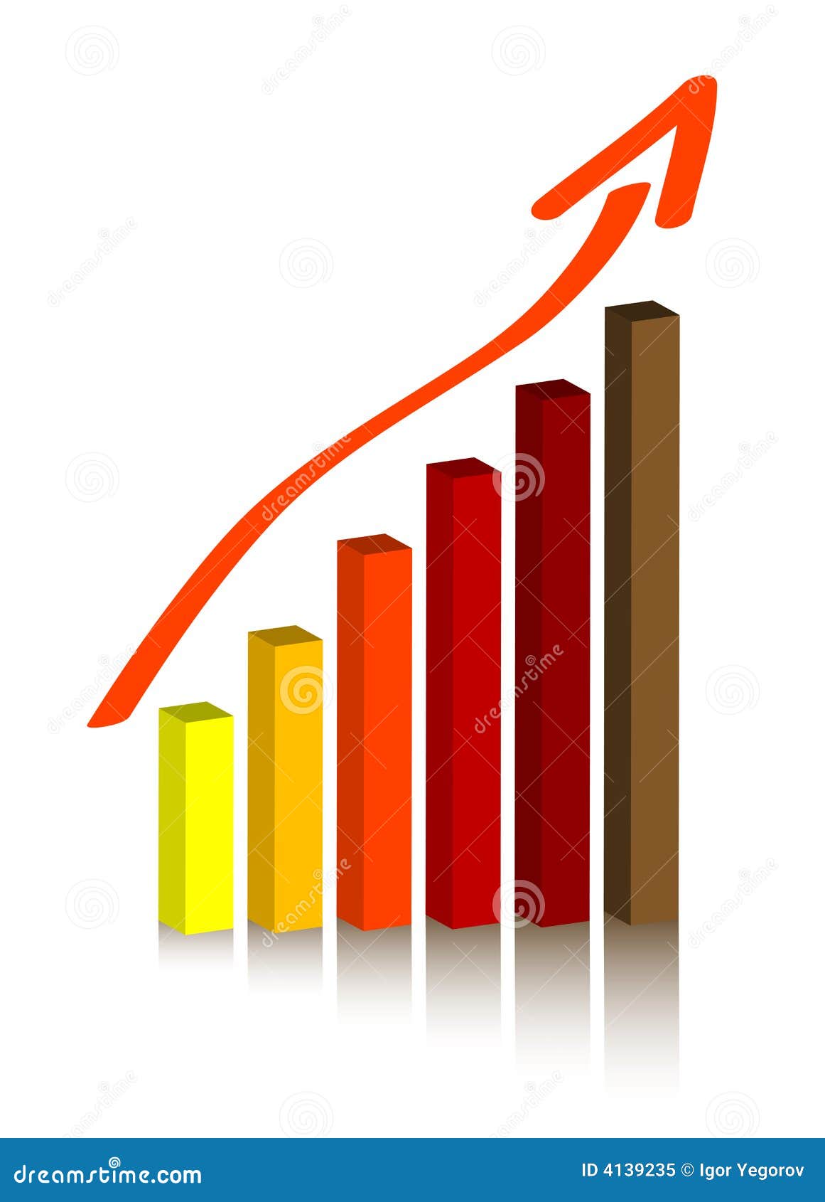 Vector Bar Chart (column Diagram). Stock Vector - Illustration of ...