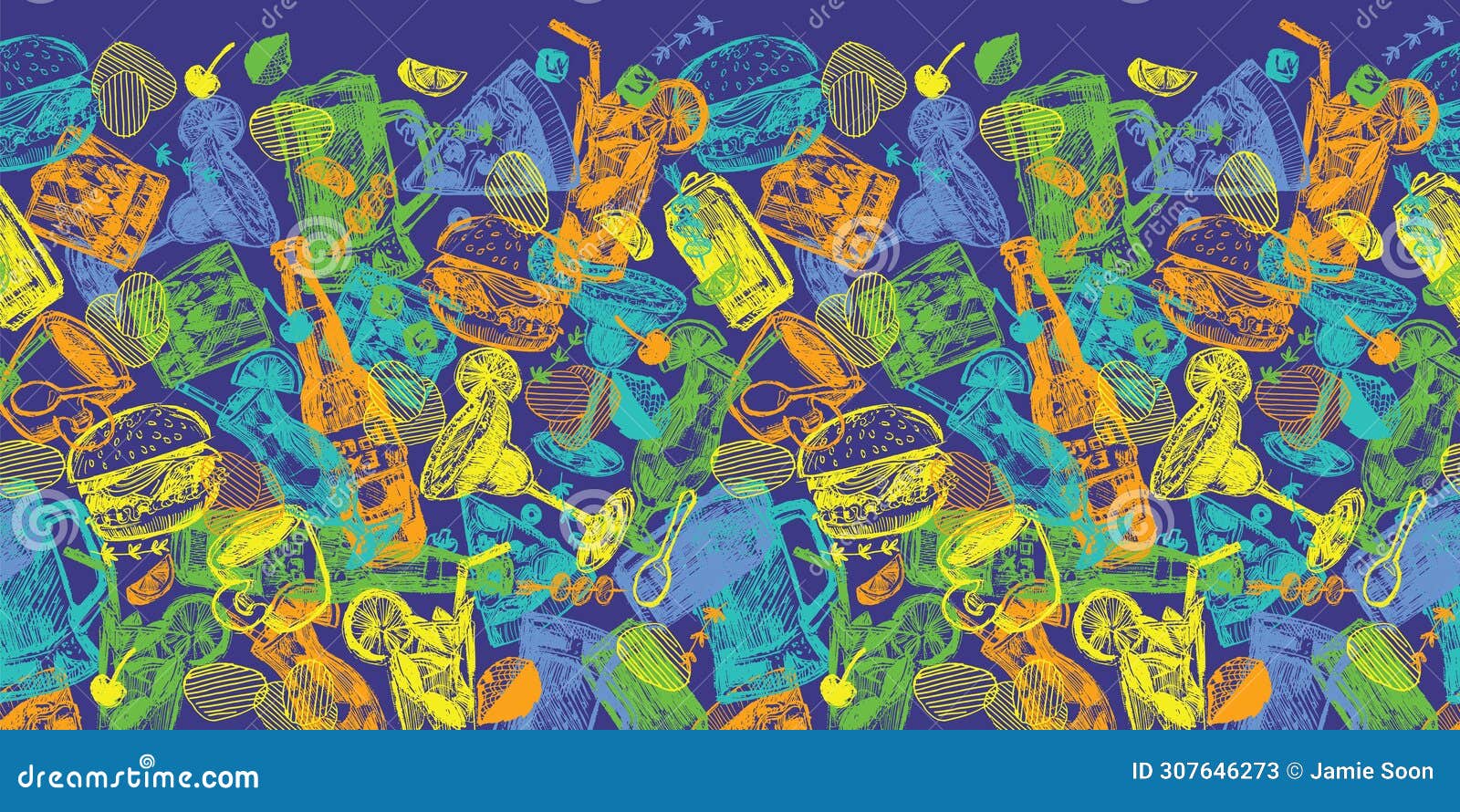 Vector Bar Cocktails Alcoholic Drinks and Food Multi Direction ...