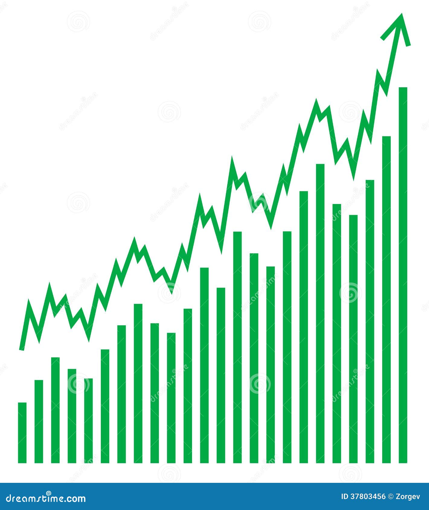 Vector bar graph stock vector. Illustration of economic - 37803456