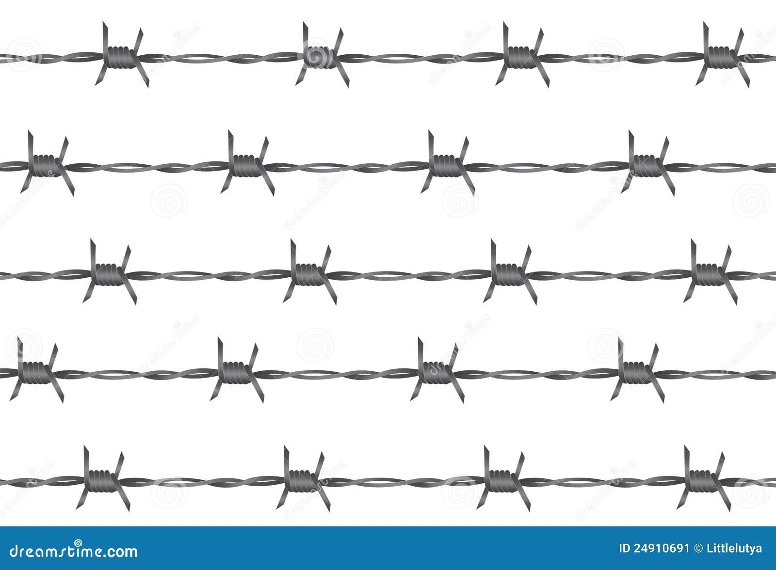 Vector Barbed Wire Round Boundary | CartoonDealer.com #289937588