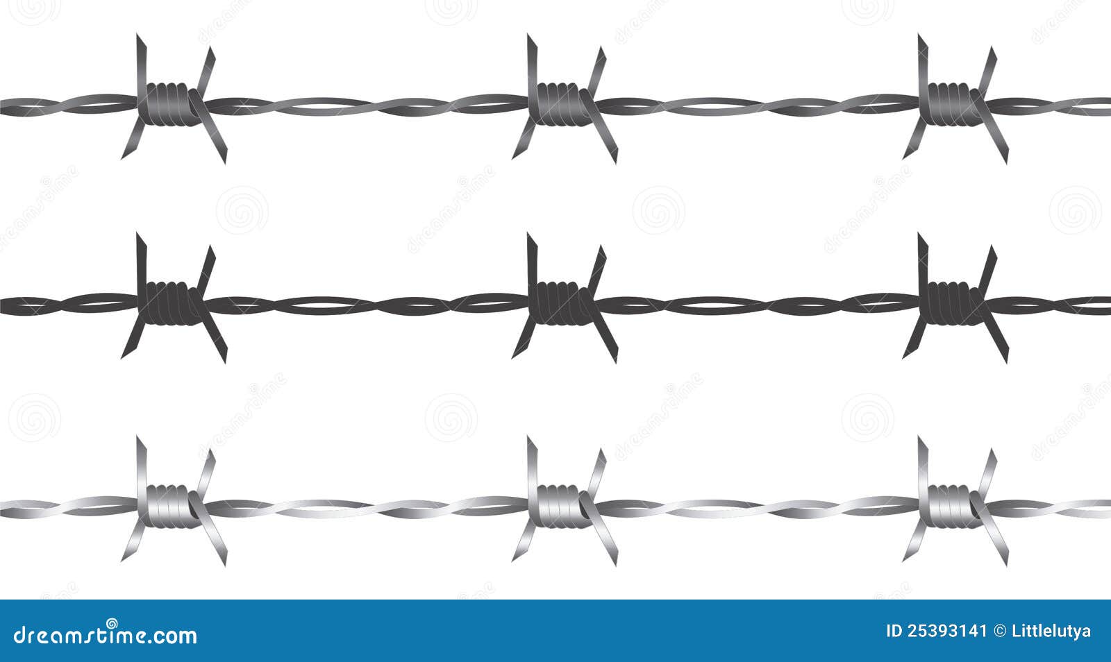 Vector barbed wire stock vector. Illustration of sharp - 25393141