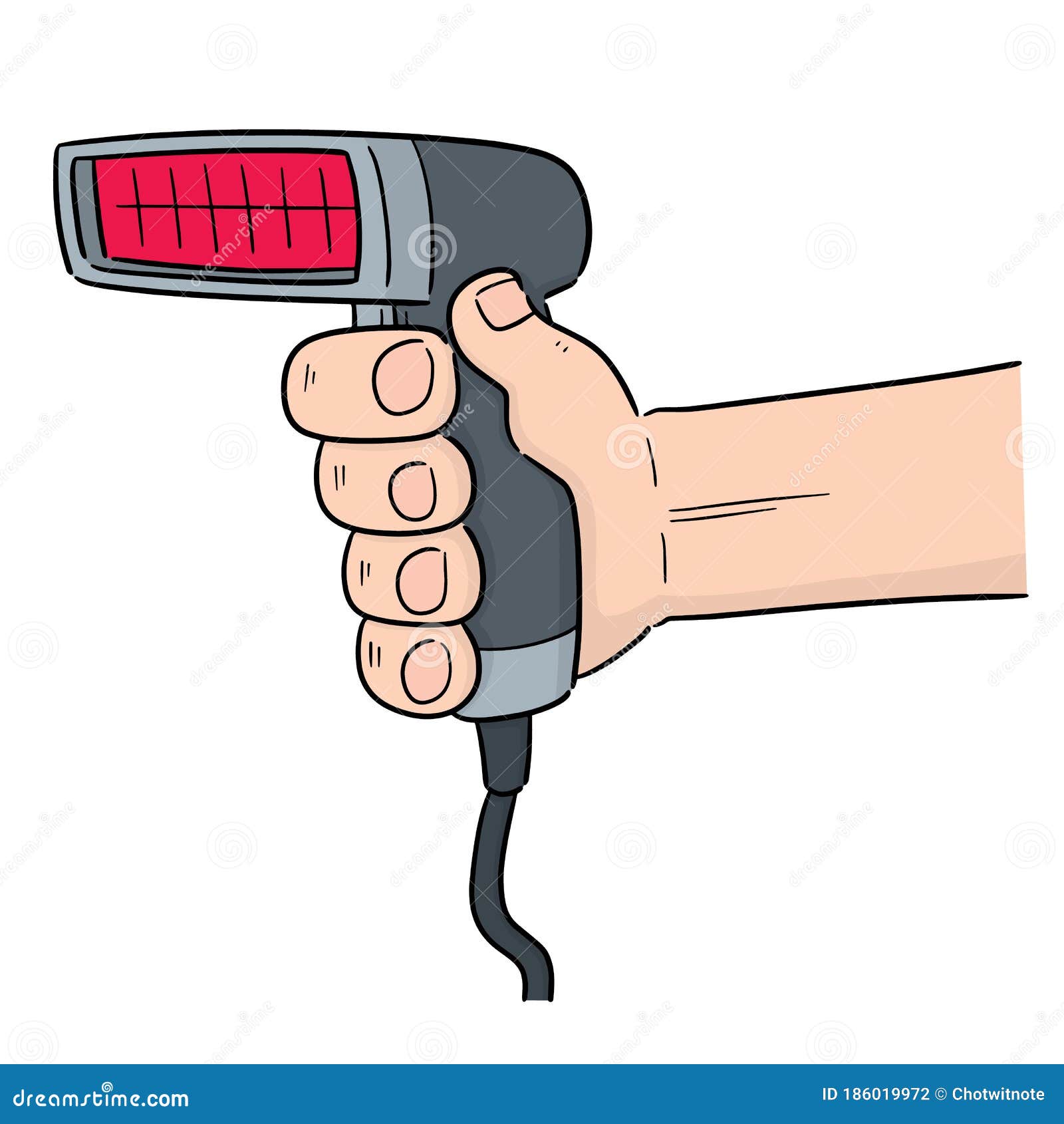 Vector of barcode reader stock vector. Illustration of code - 186019972