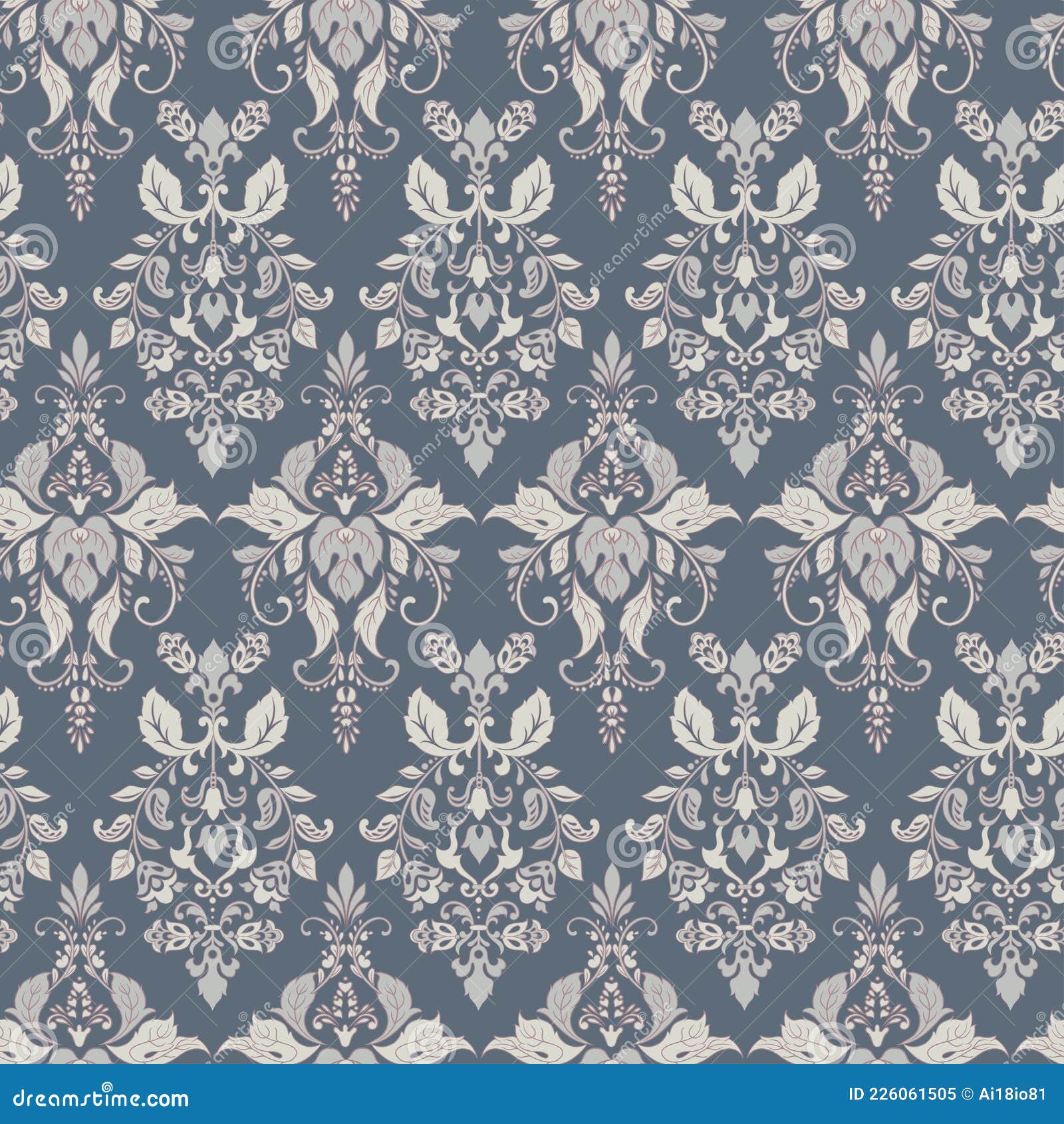 Vector Baroque Floral Pattern. Classic Floral OrnamentÑŽ Stock Vector ...