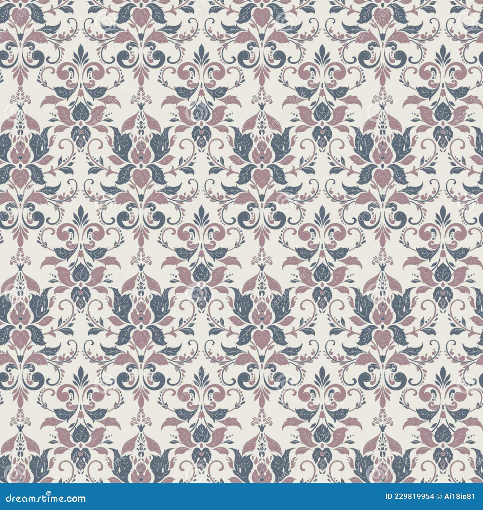 Vector Baroque Floral Pattern. Classic Floral Ornament. Stock Vector ...